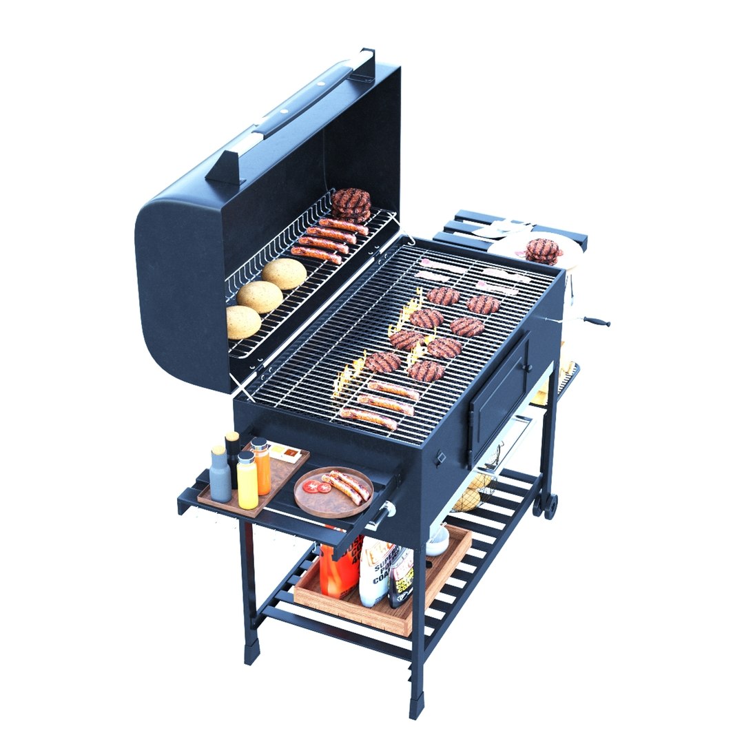 3D Barbecue Model - TurboSquid 1784634