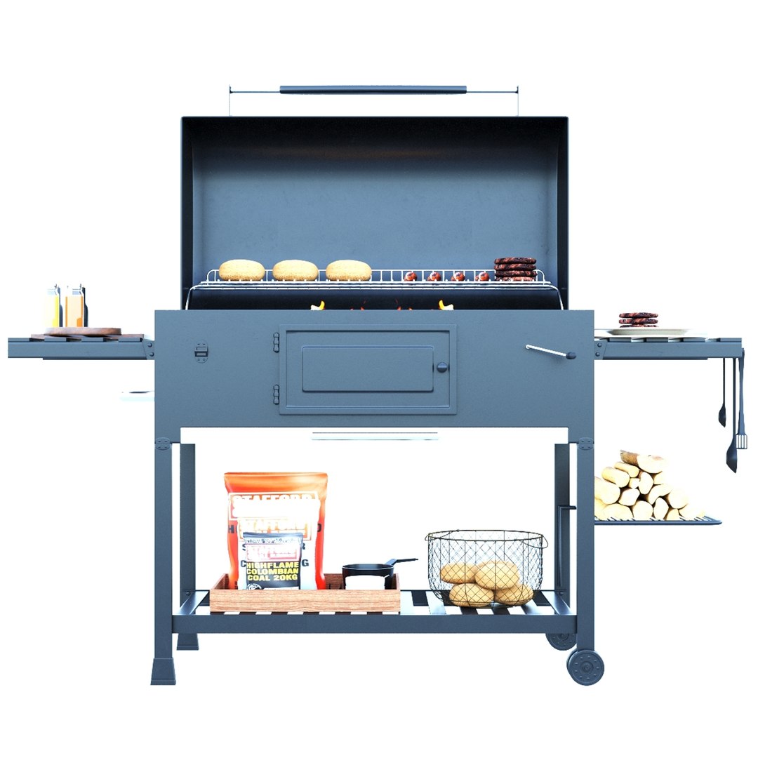 3D Barbecue Model - TurboSquid 1784634