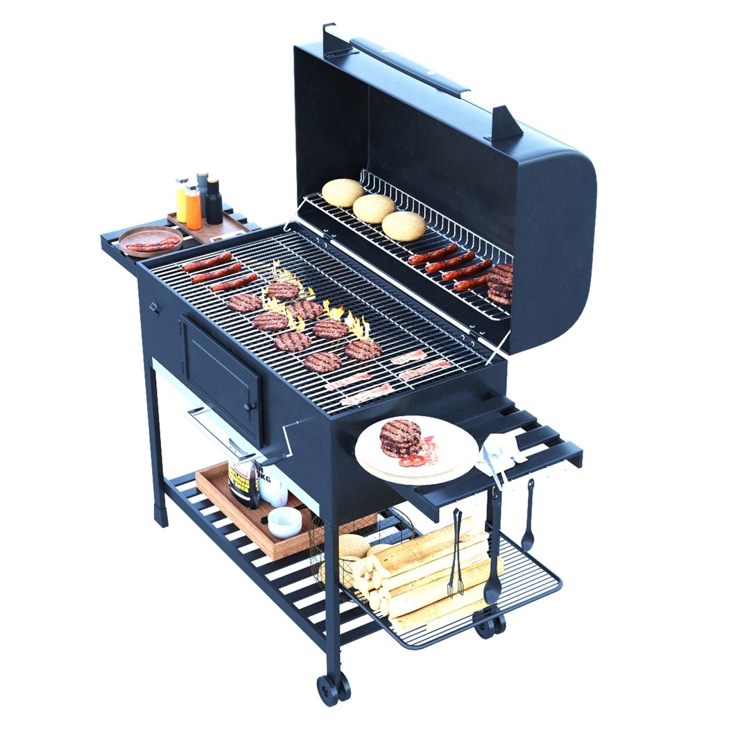 3D Barbecue Model - TurboSquid 1784634
