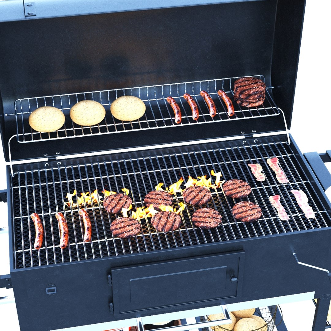 3D Barbecue Model - TurboSquid 1784634