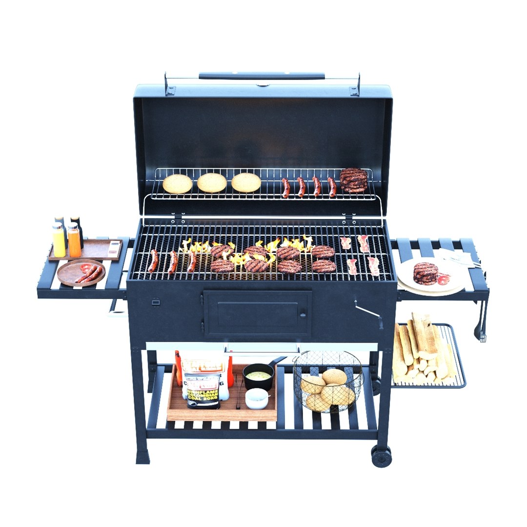 3D Barbecue Model - TurboSquid 1784634