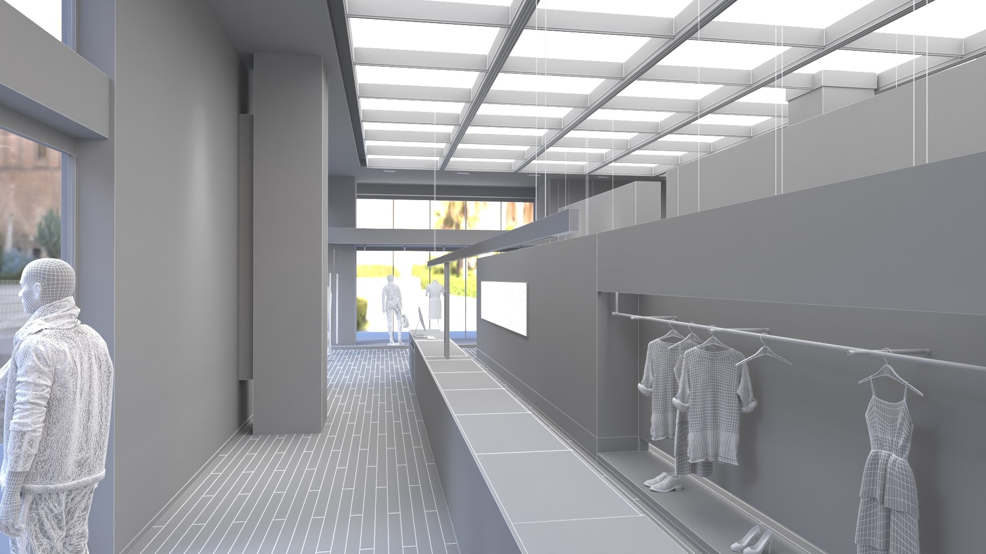3D Clothing Store Model - TurboSquid 1984632