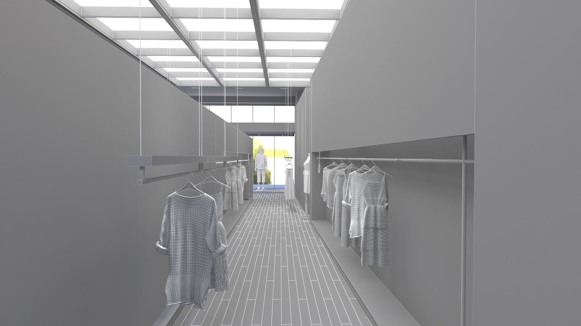 3D Clothing Store Model - TurboSquid 1984632