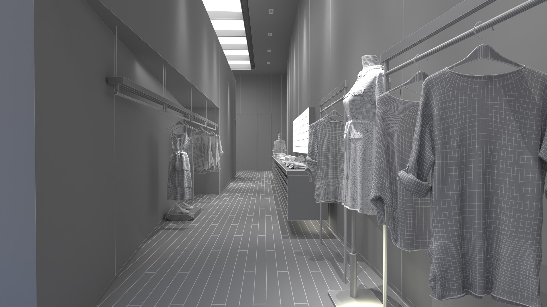 3D Clothing Store Model - TurboSquid 1984632