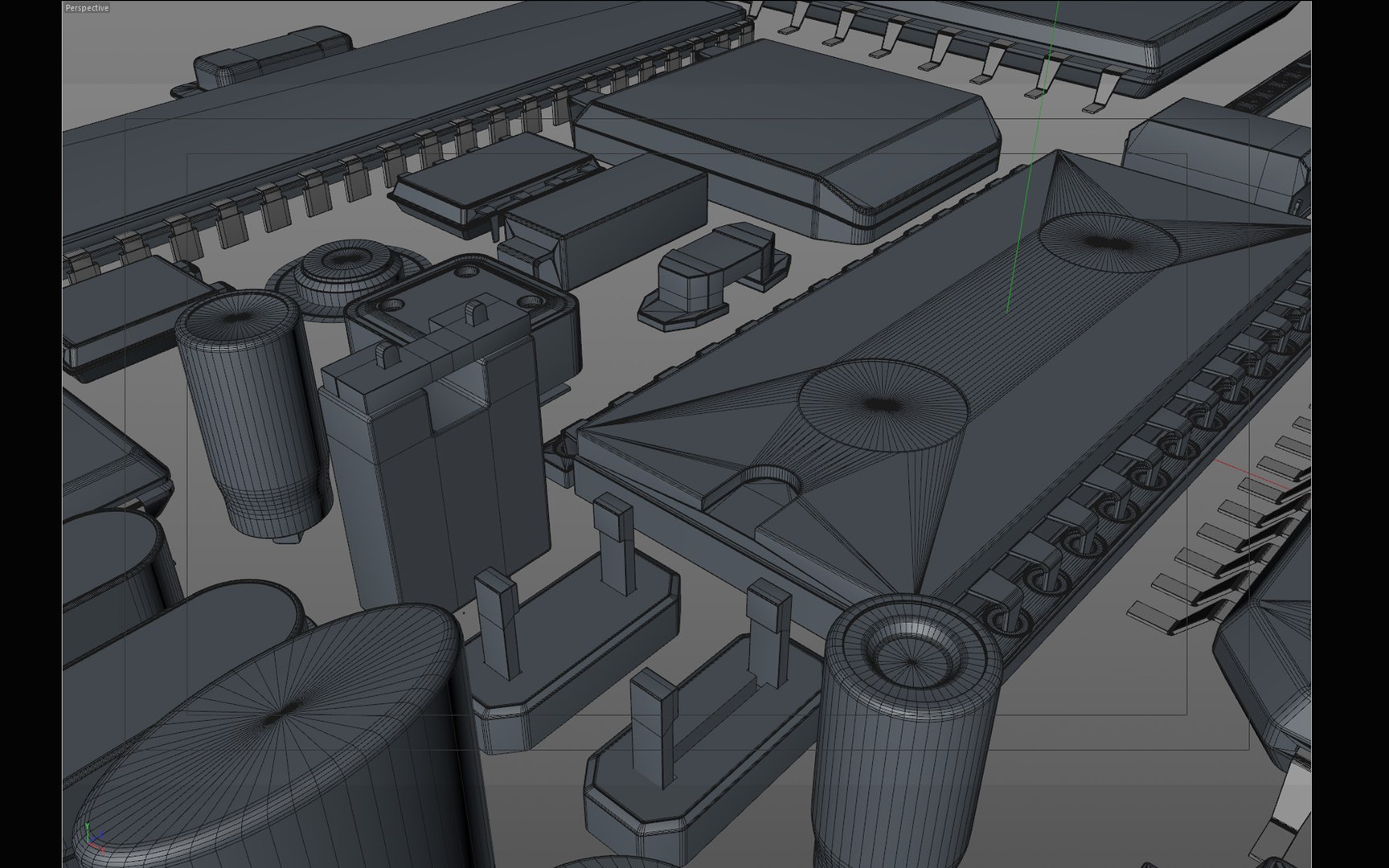 3d Model Electronic Board Components