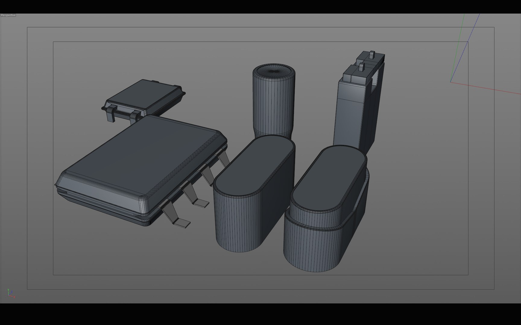3d Model Electronic Board Components
