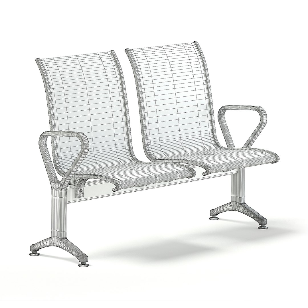 Waiting Chairs 3D Model - TurboSquid 1293929