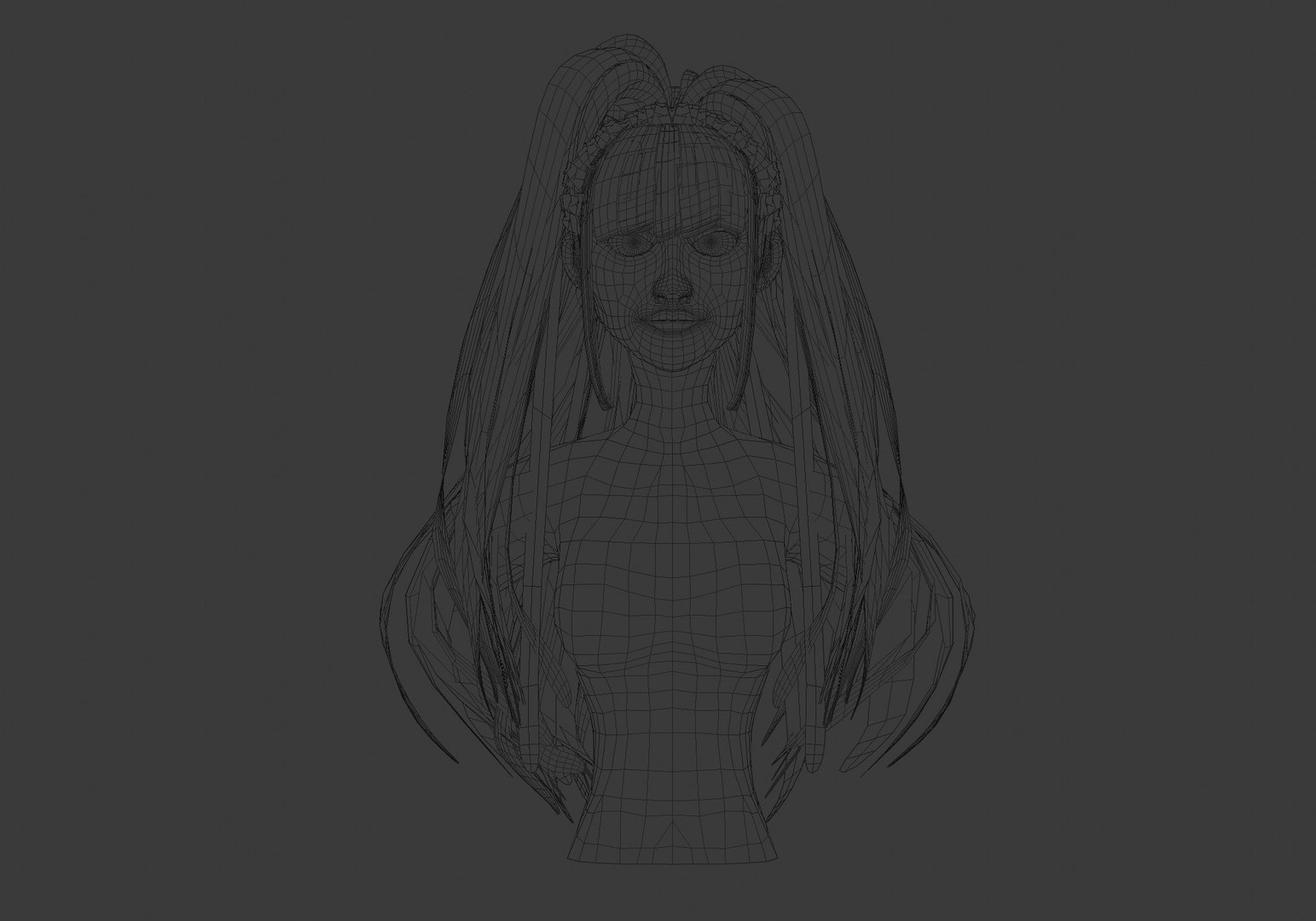 Strands Female Hairstyle 3D Model - TurboSquid 1938139