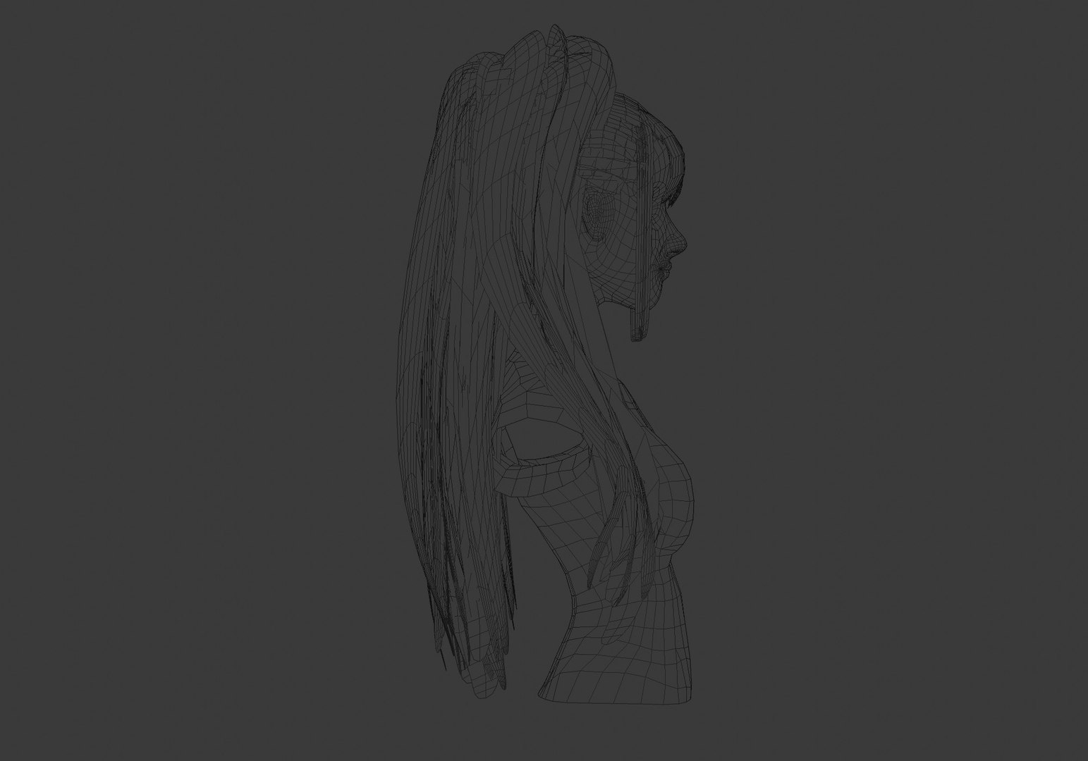 Strands Female Hairstyle 3D Model - TurboSquid 1938139