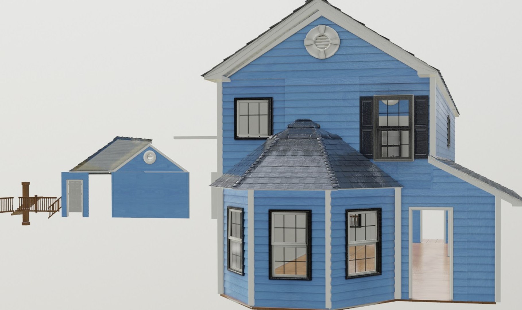 Modular Home Ready 3D - TurboSquid 1409280