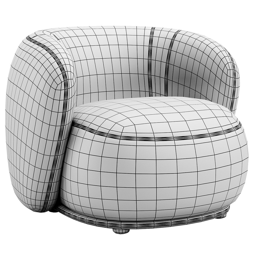 3D Rene Armchair By Meridiani - TurboSquid 2043618