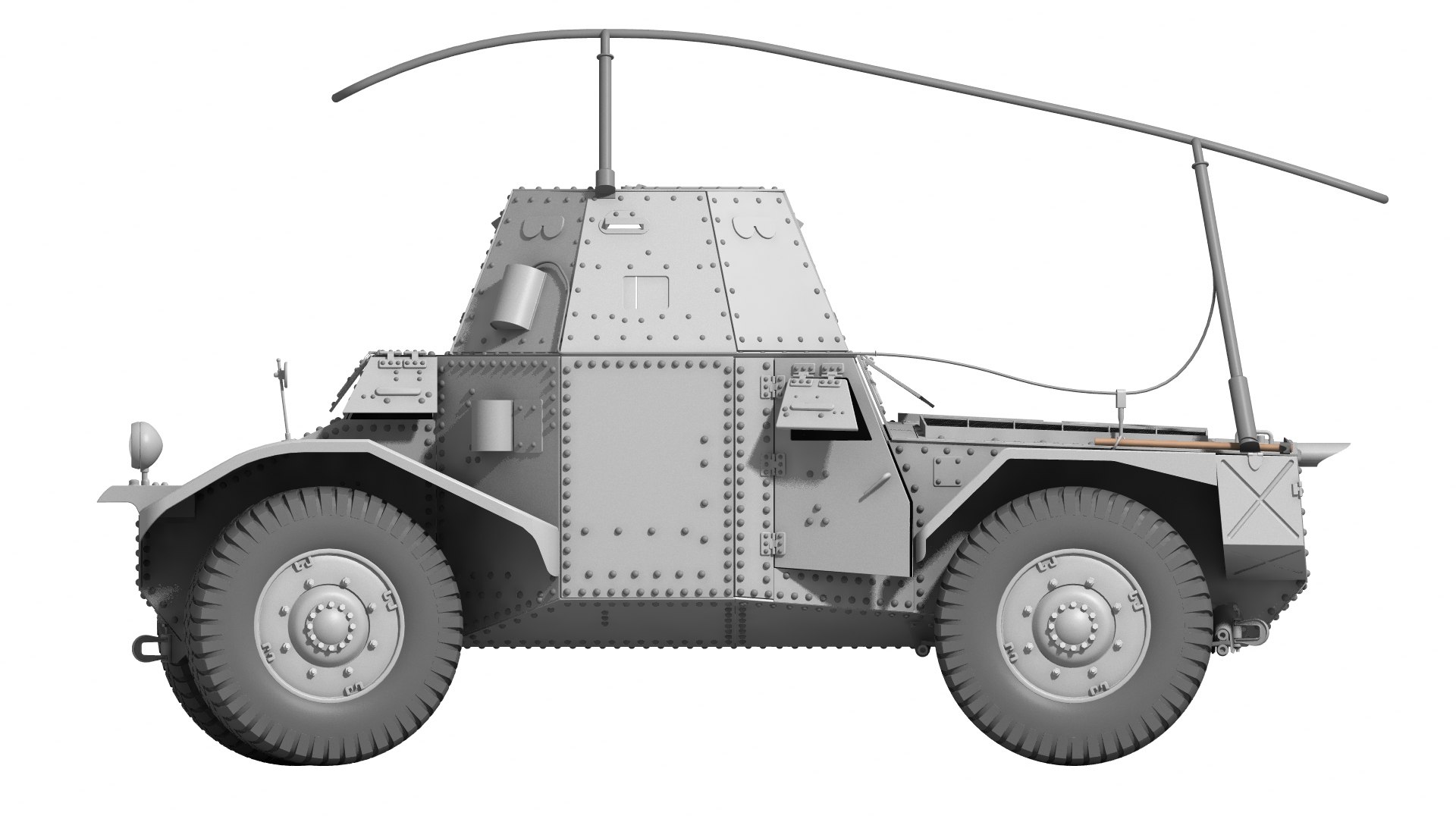 Panhard 178 Fu Panzerspahwagen P204 F Command 3D Model - TurboSquid 1866105