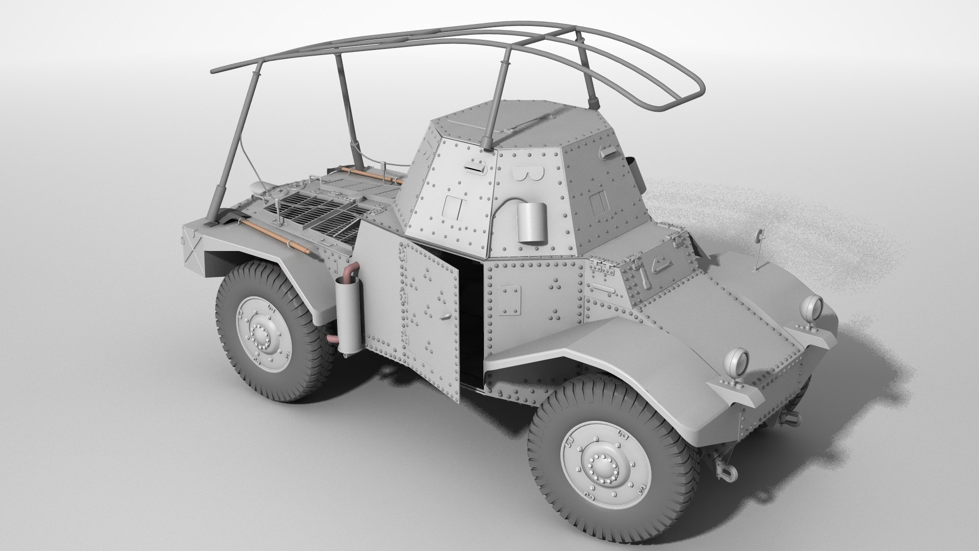 Panhard 178 Fu Panzerspahwagen P204 F Command 3D Model - TurboSquid 1866105