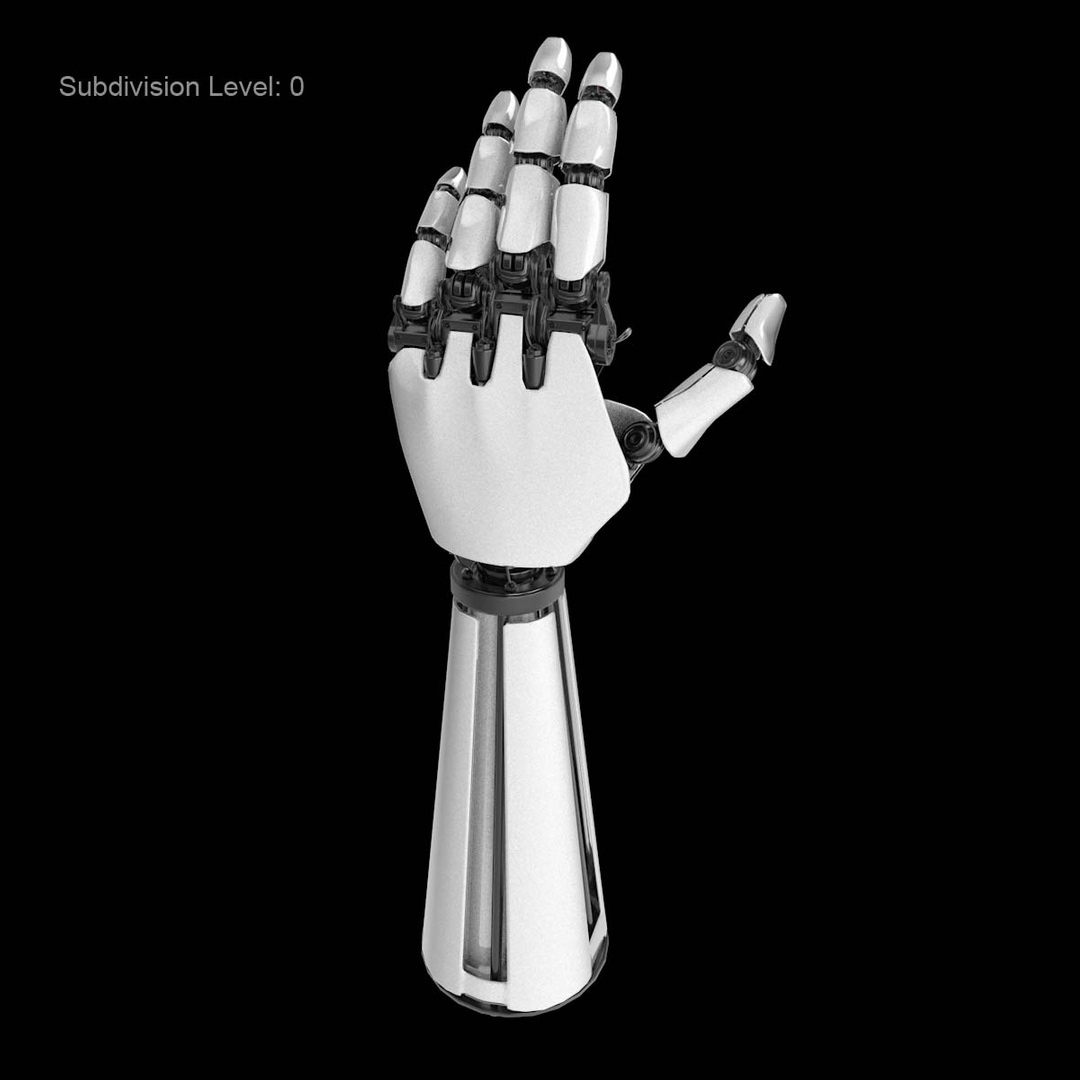 robot hand c4d