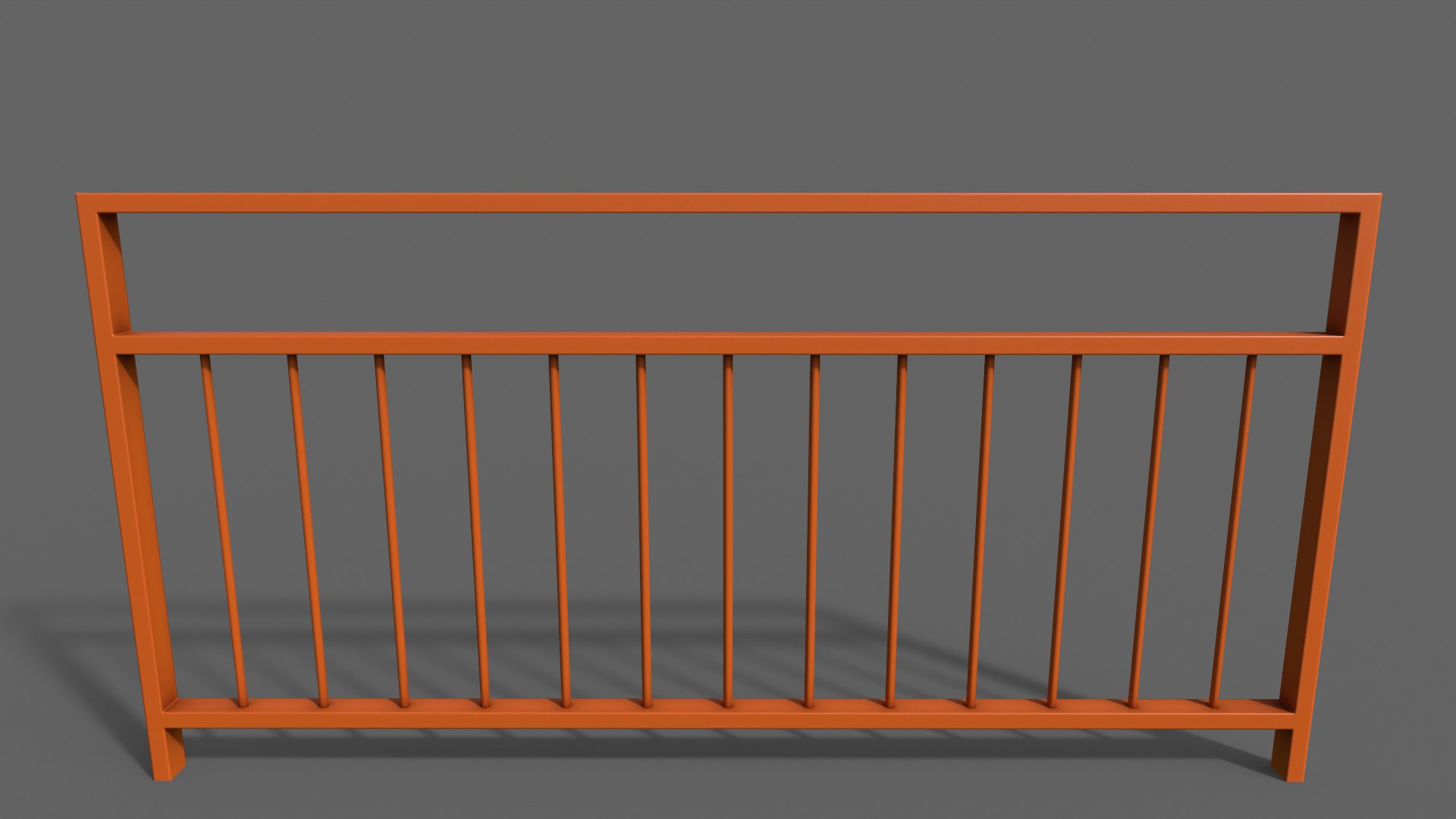 PBR Pedestrian Guard Rail Orange V3 3D Model - TurboSquid 1867091
