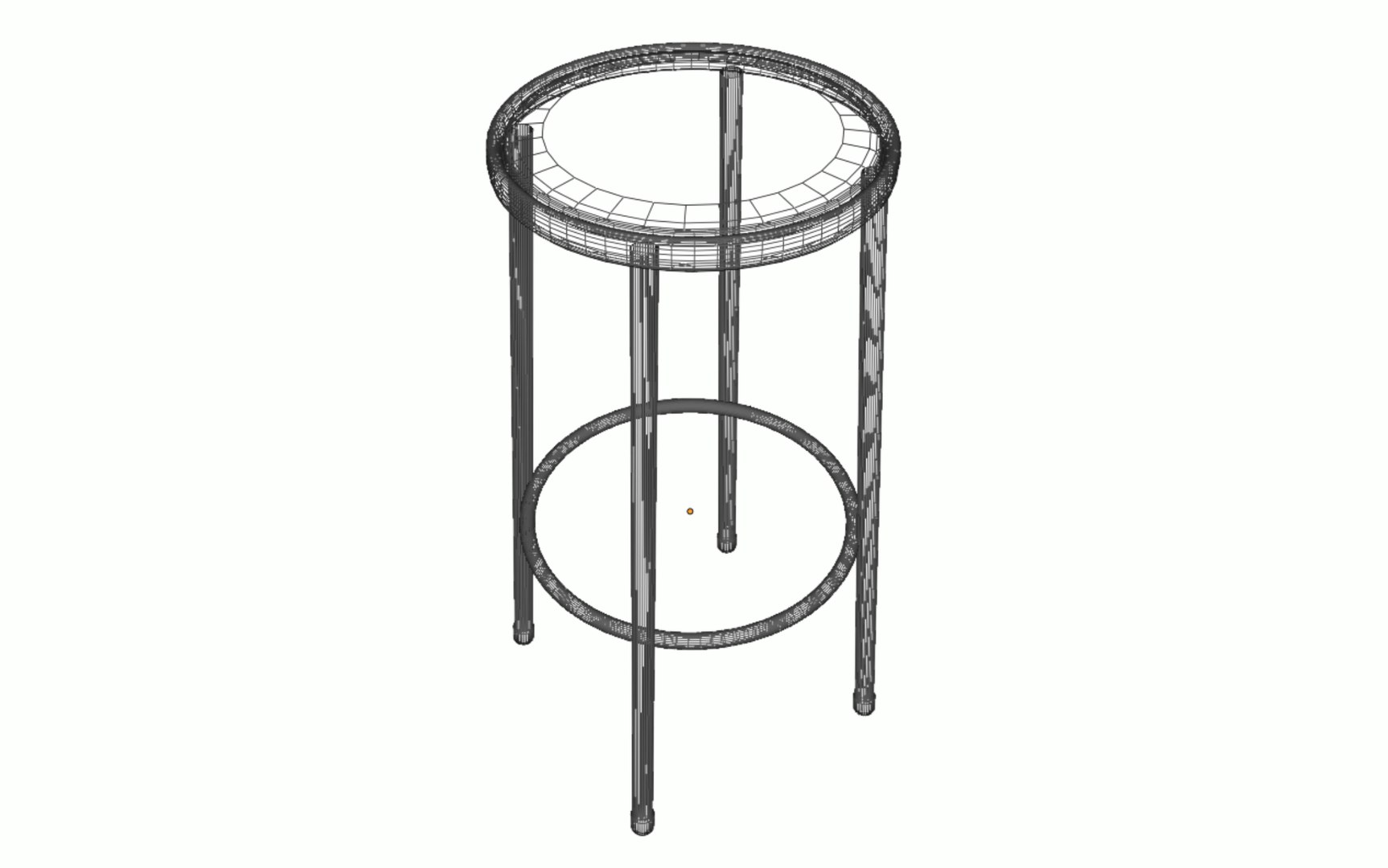 3D Metal Bar Stool Model - TurboSquid 2007484
