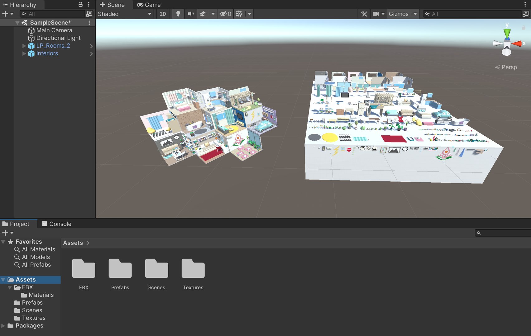 3D Low Poly Rooms Interior 2 - TurboSquid 1807165