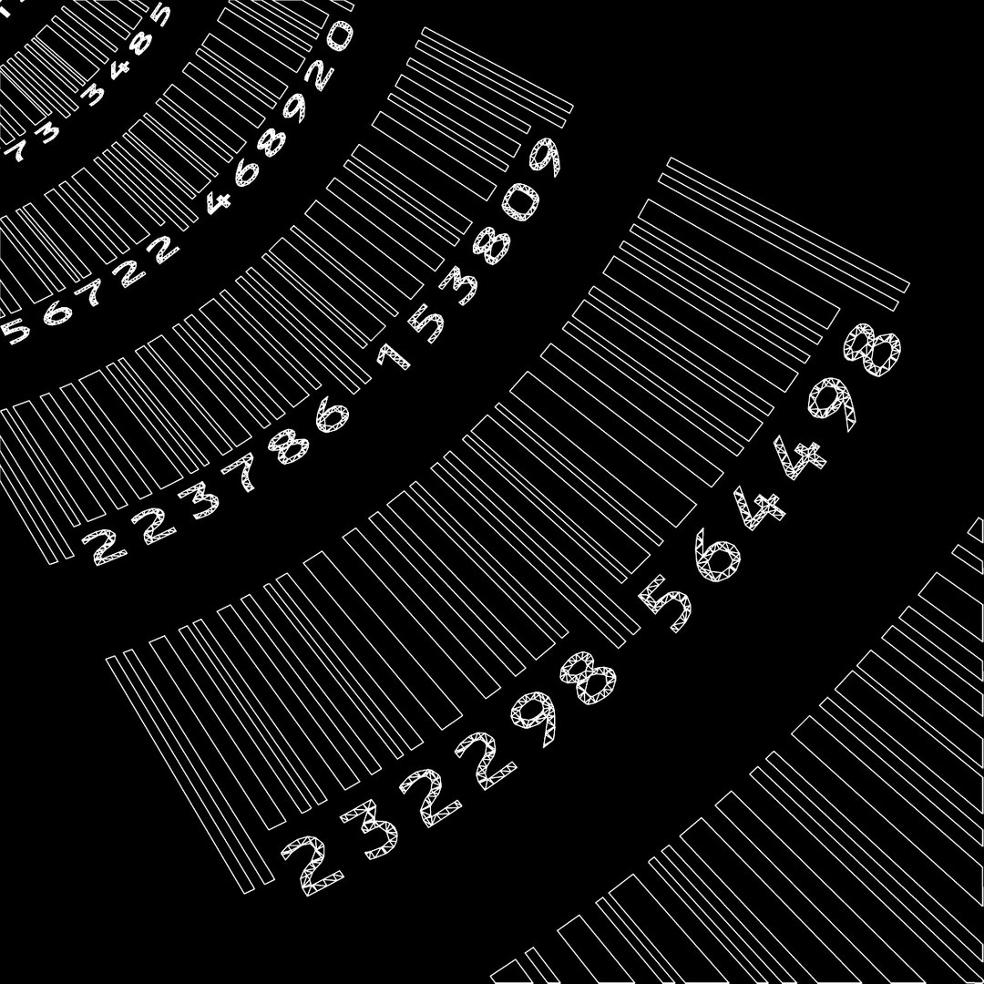 barcode code 3d model