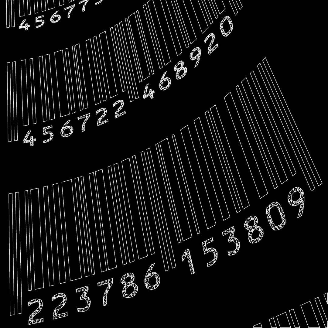 Barcode Code 3d Model