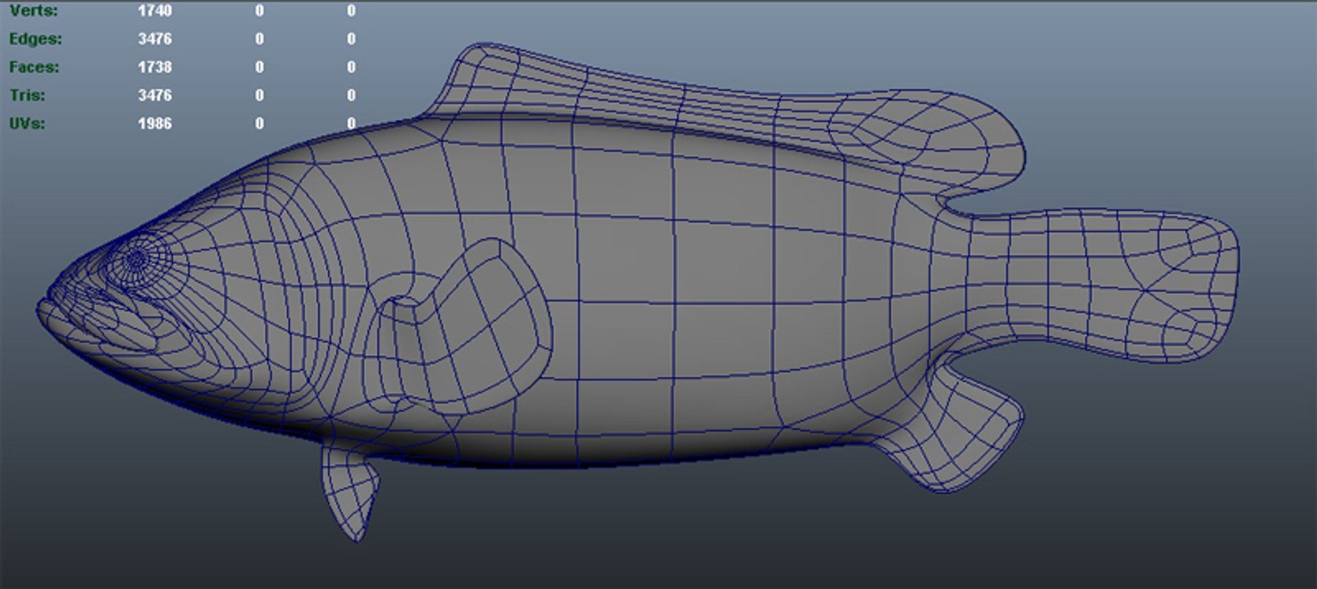 3d mottled soapfish