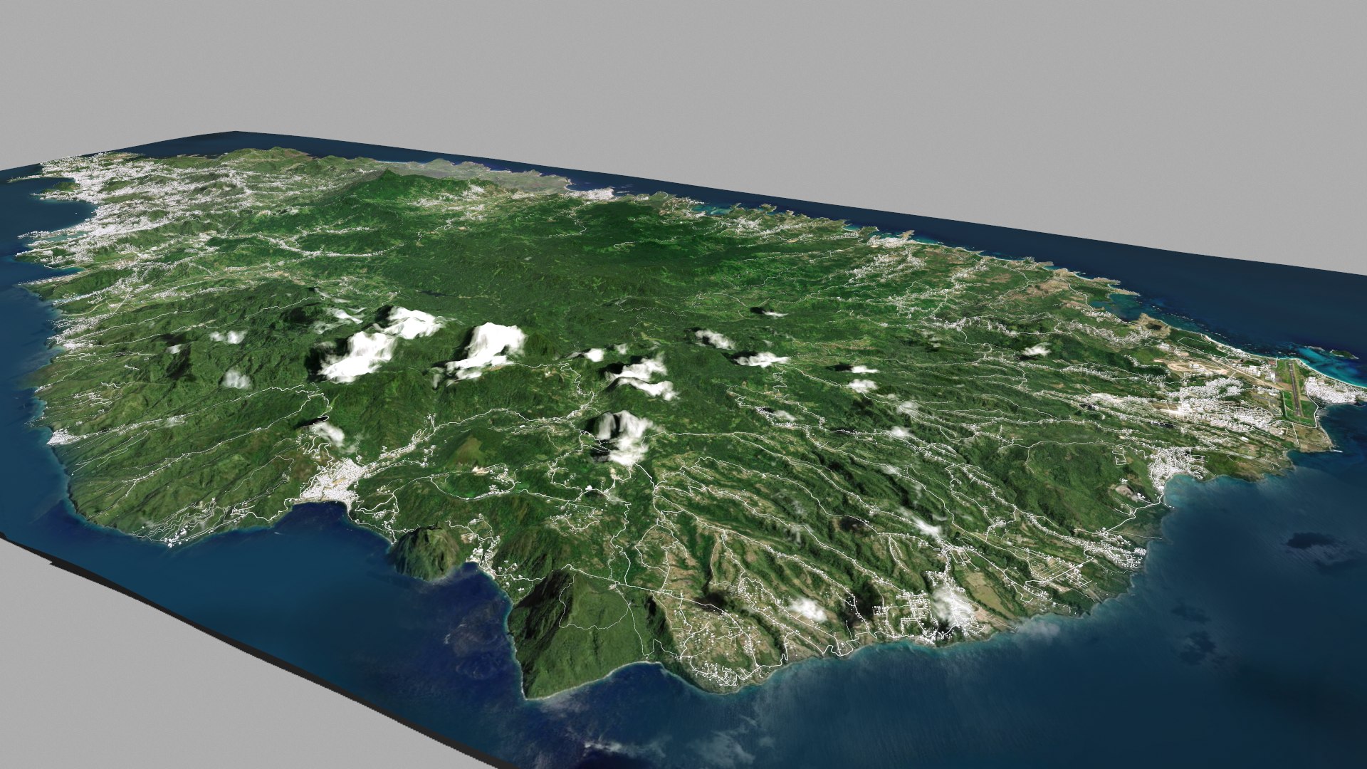 3D Saint Lucia Island North America Model - TurboSquid 1950140