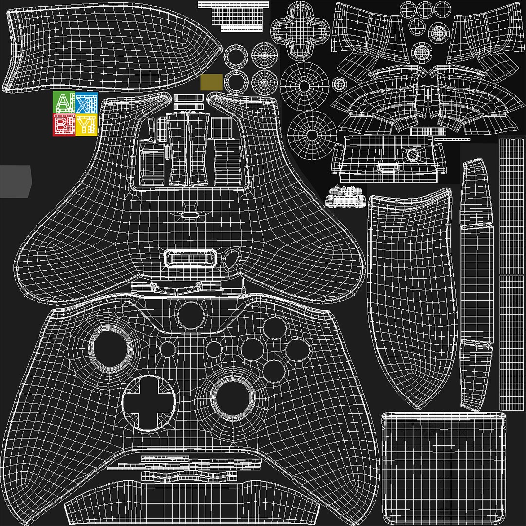 Controller Microsoft Xbox X 3D Model - TurboSquid 1208158