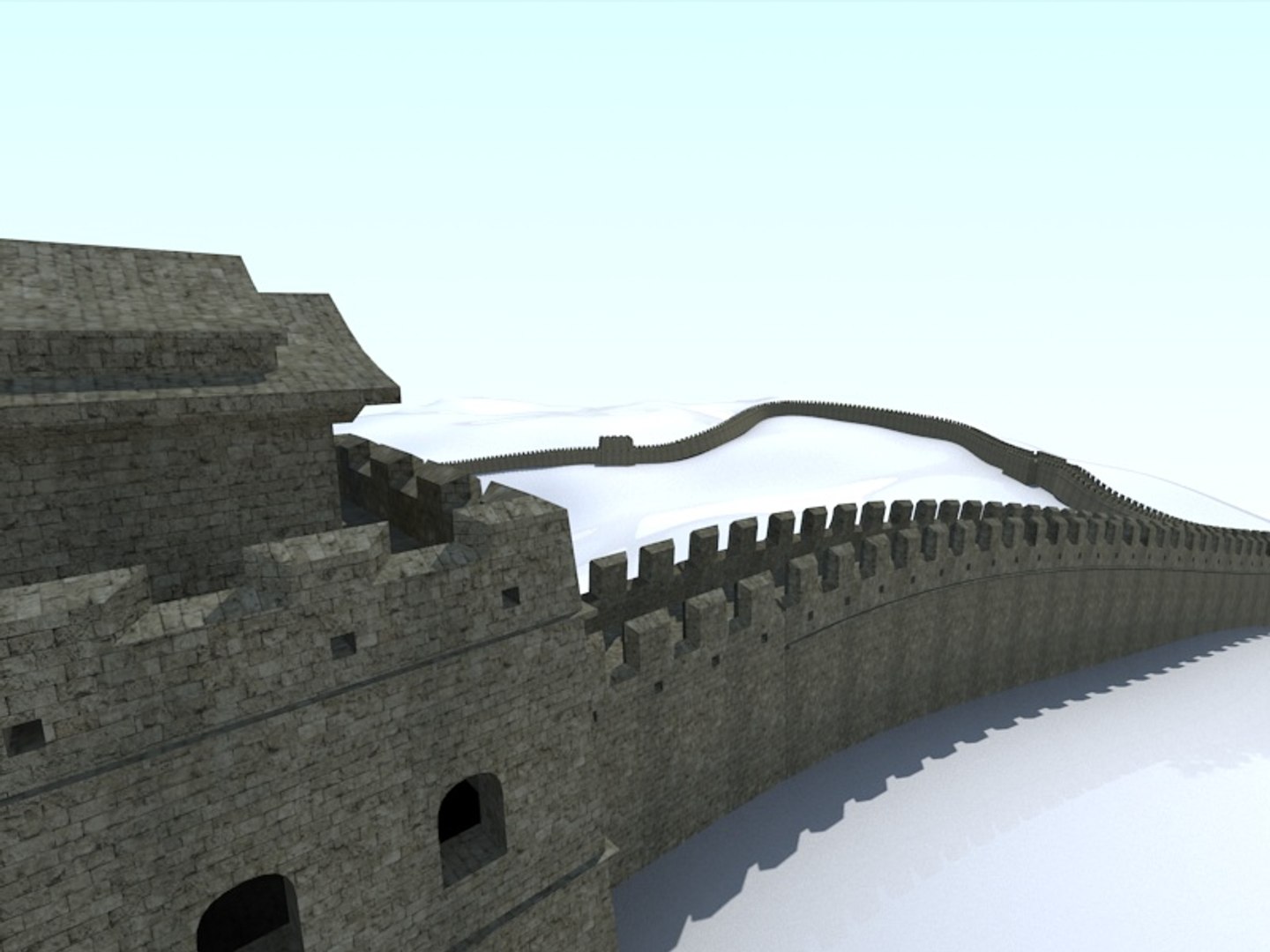 3d Model Great Wall