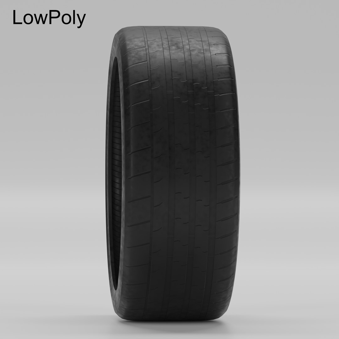 3D Bridgestone Potenza Sport Tire - with 3D Sidewall - with PBR Texture ...