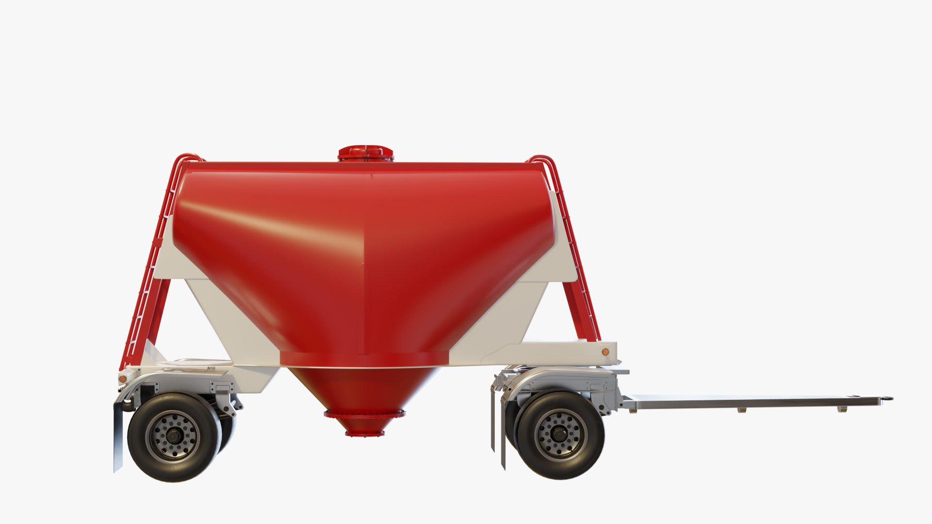 Short Dry Bulk Trailer 3D Model - TurboSquid 2319675
