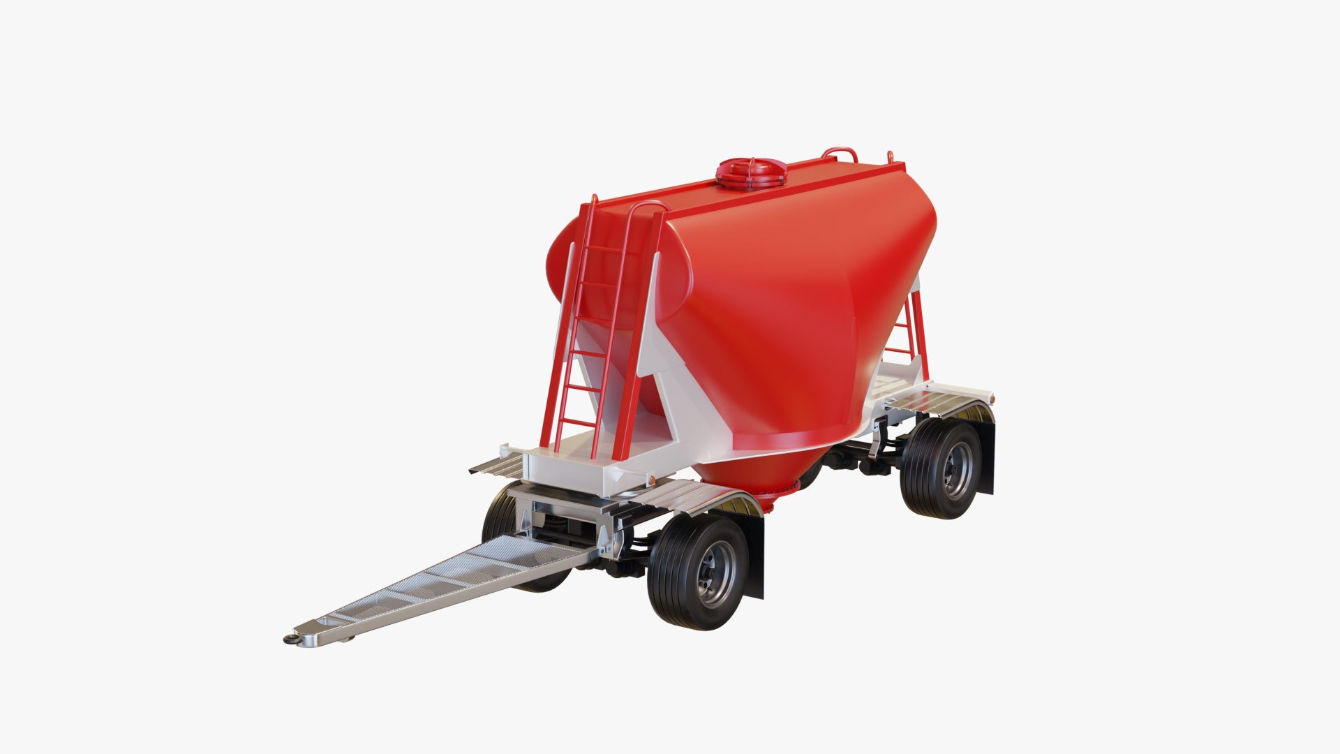 Short Dry Bulk Trailer 3D Model - TurboSquid 2319675