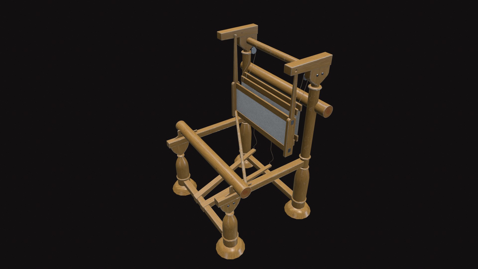 Medieval Loom Machine 3D Model - TurboSquid 2321109