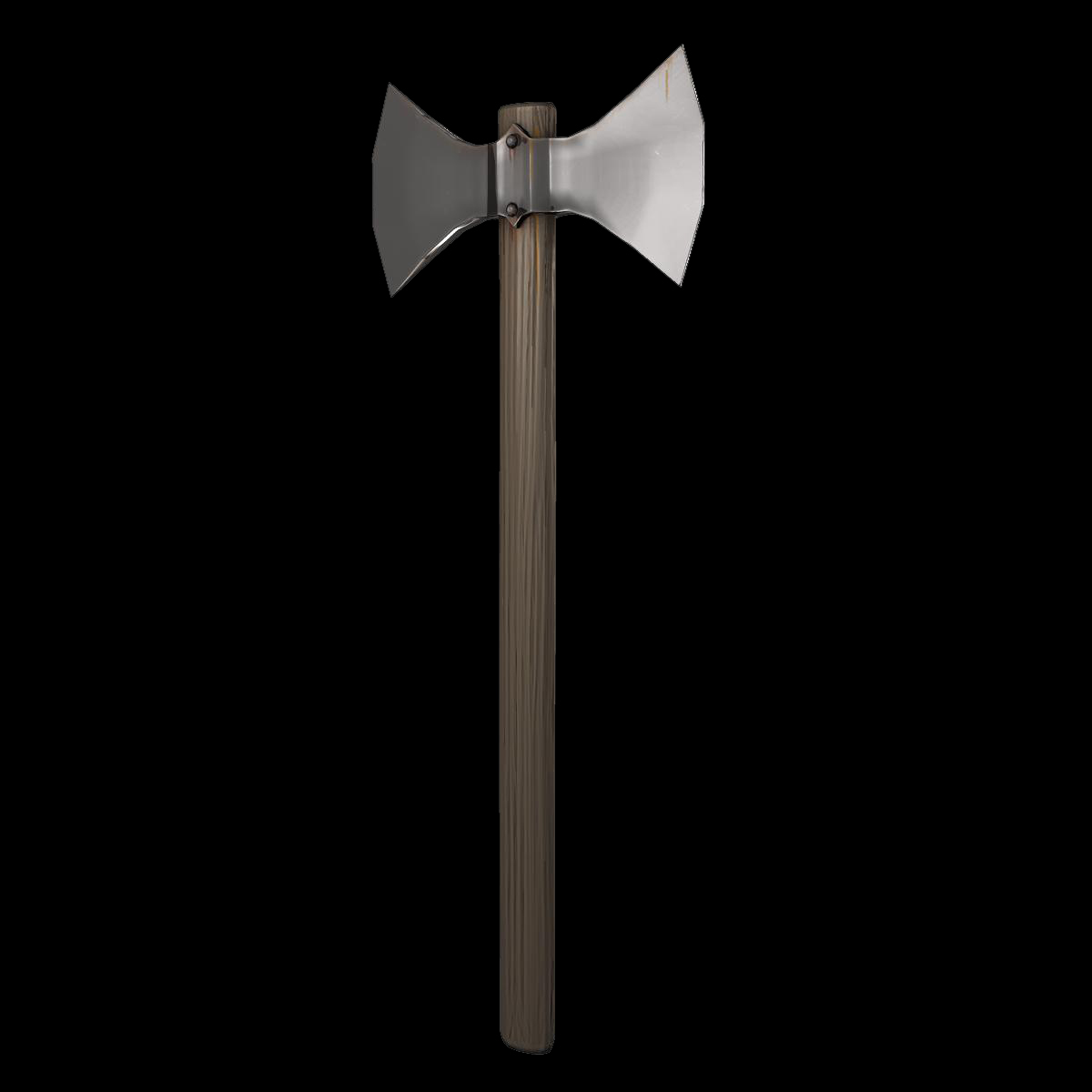 3d model two-sided battle axe