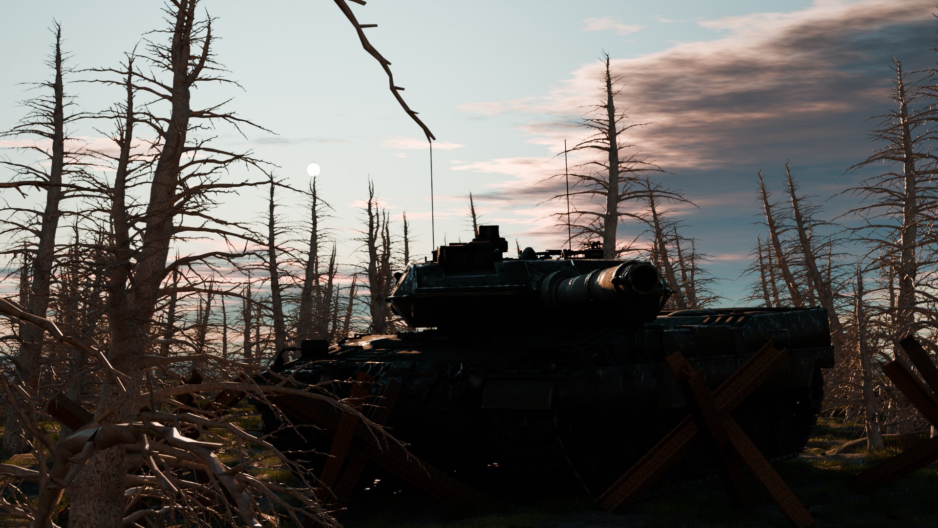 3D Tank In The Forest - TurboSquid 2211499