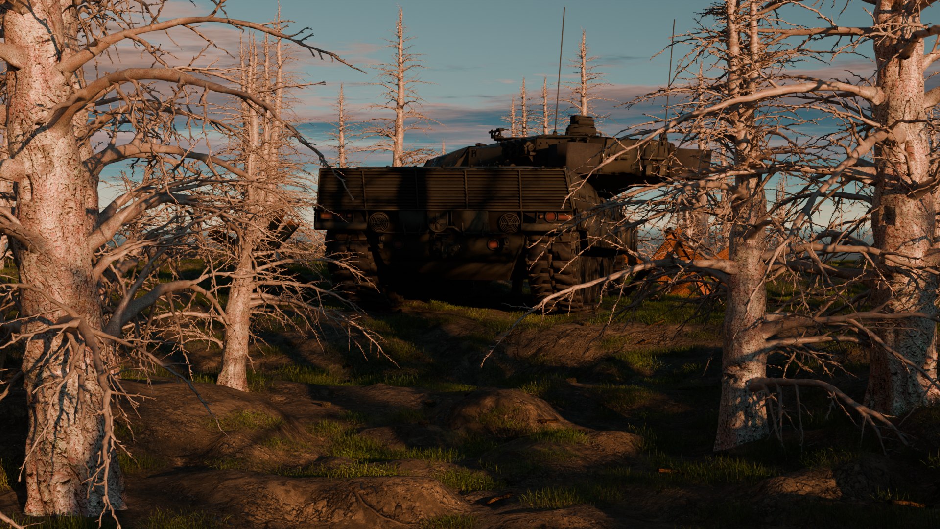 3D Tank In The Forest - TurboSquid 2211499