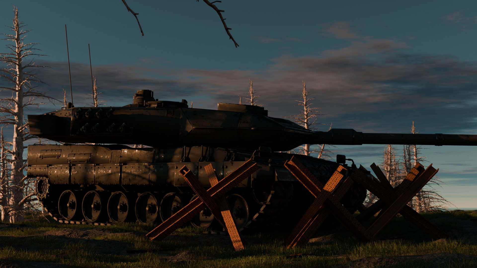 3D Tank In The Forest - TurboSquid 2211499