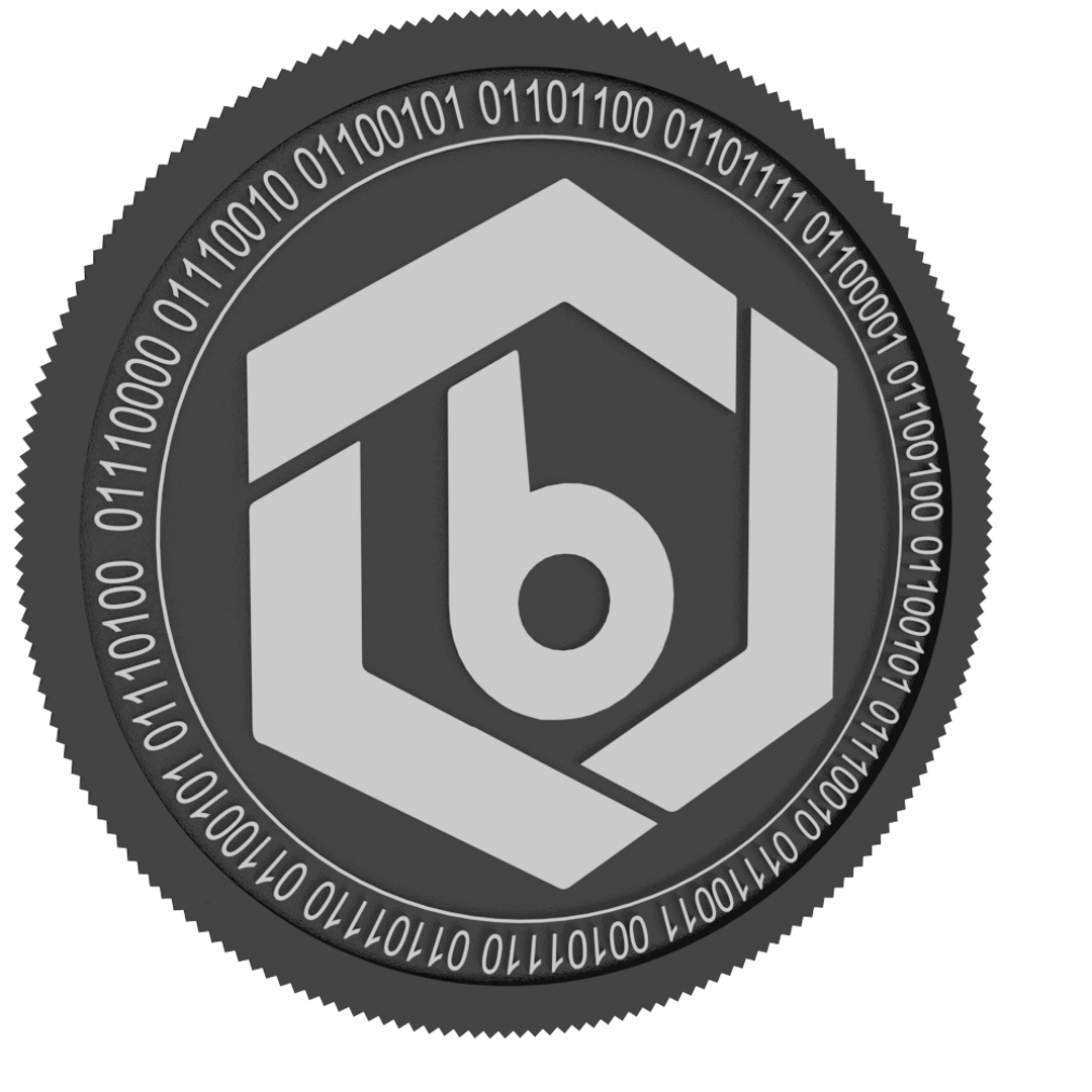 3D bitrue coin black - TurboSquid 1493285