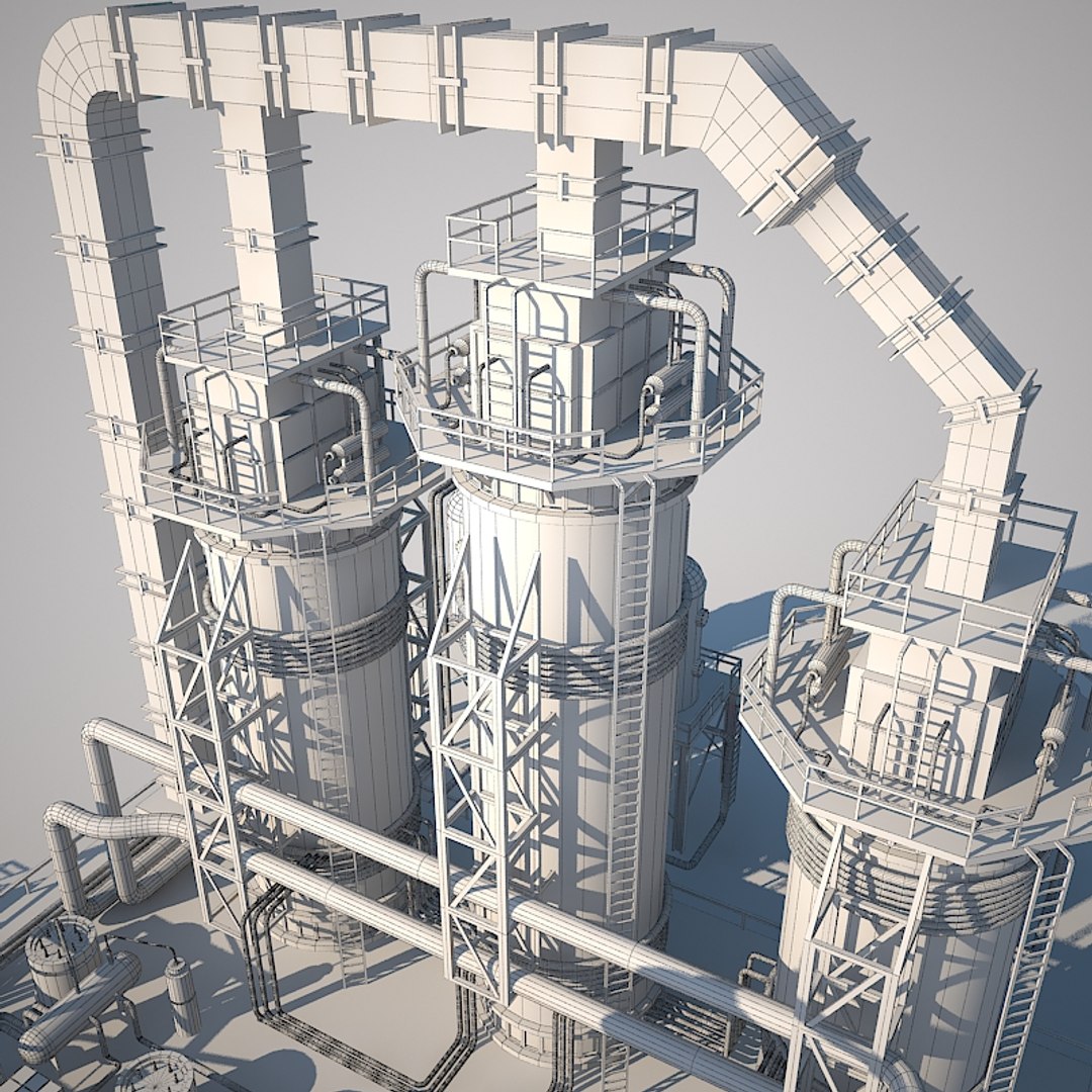 3d Refineries Model
