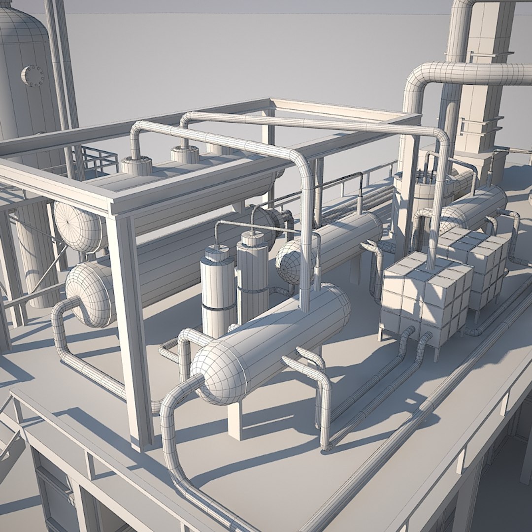 3d Refineries Model