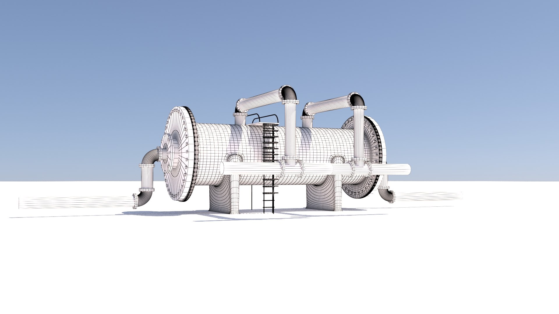 3D Model Refinery Heat Exchanger 3D - TurboSquid 2037218