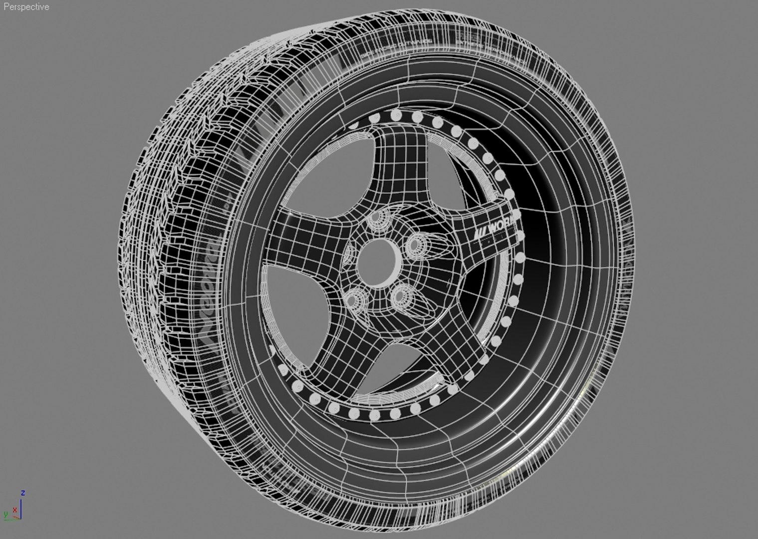 Work Meister S1 Racing Wheel 3d Model