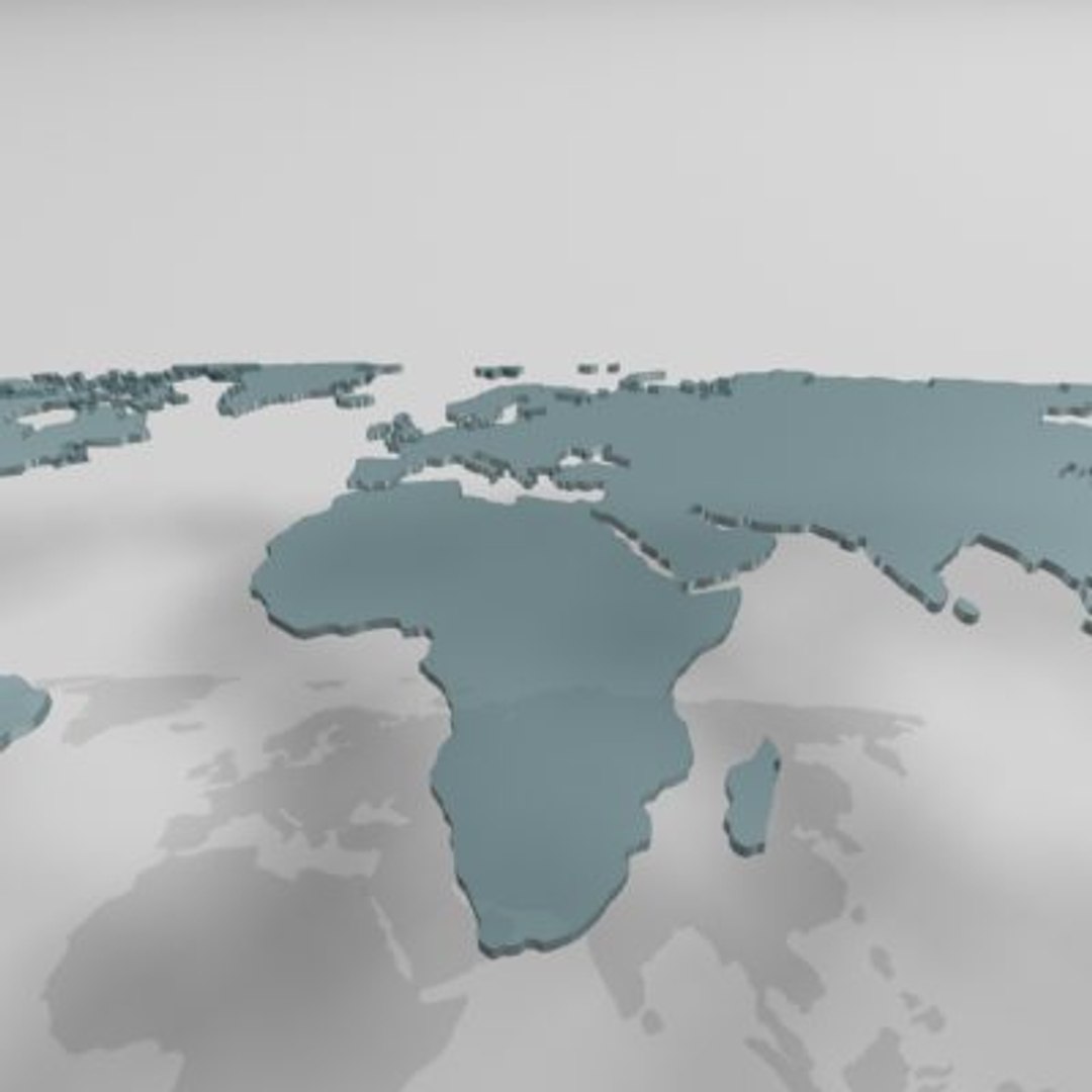 continents 3d model