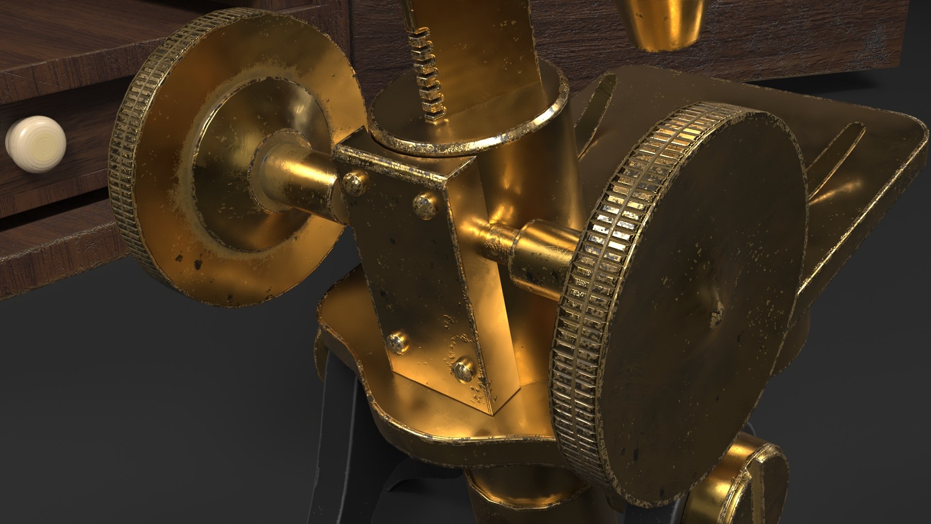 Victorian Era Microscope 3D - TurboSquid 2245408
