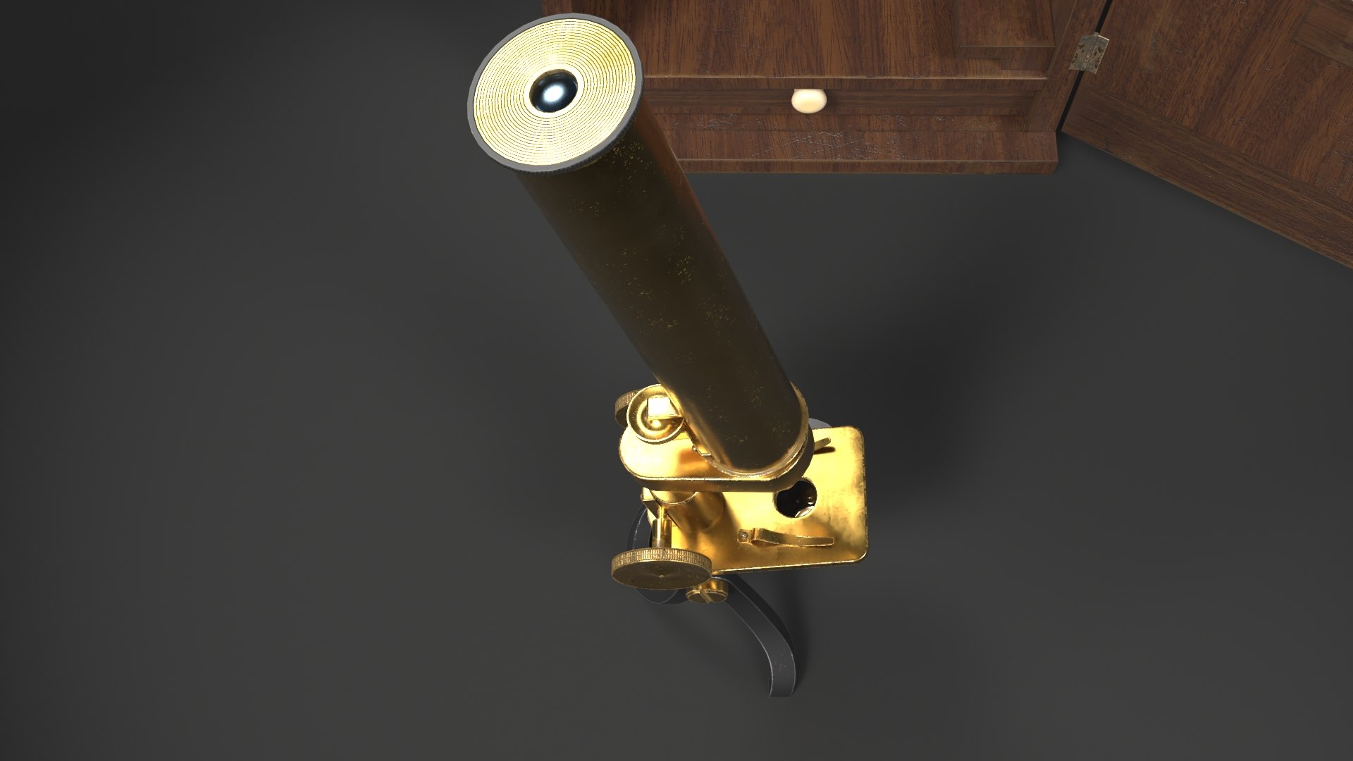 Victorian Era Microscope 3D - TurboSquid 2245408