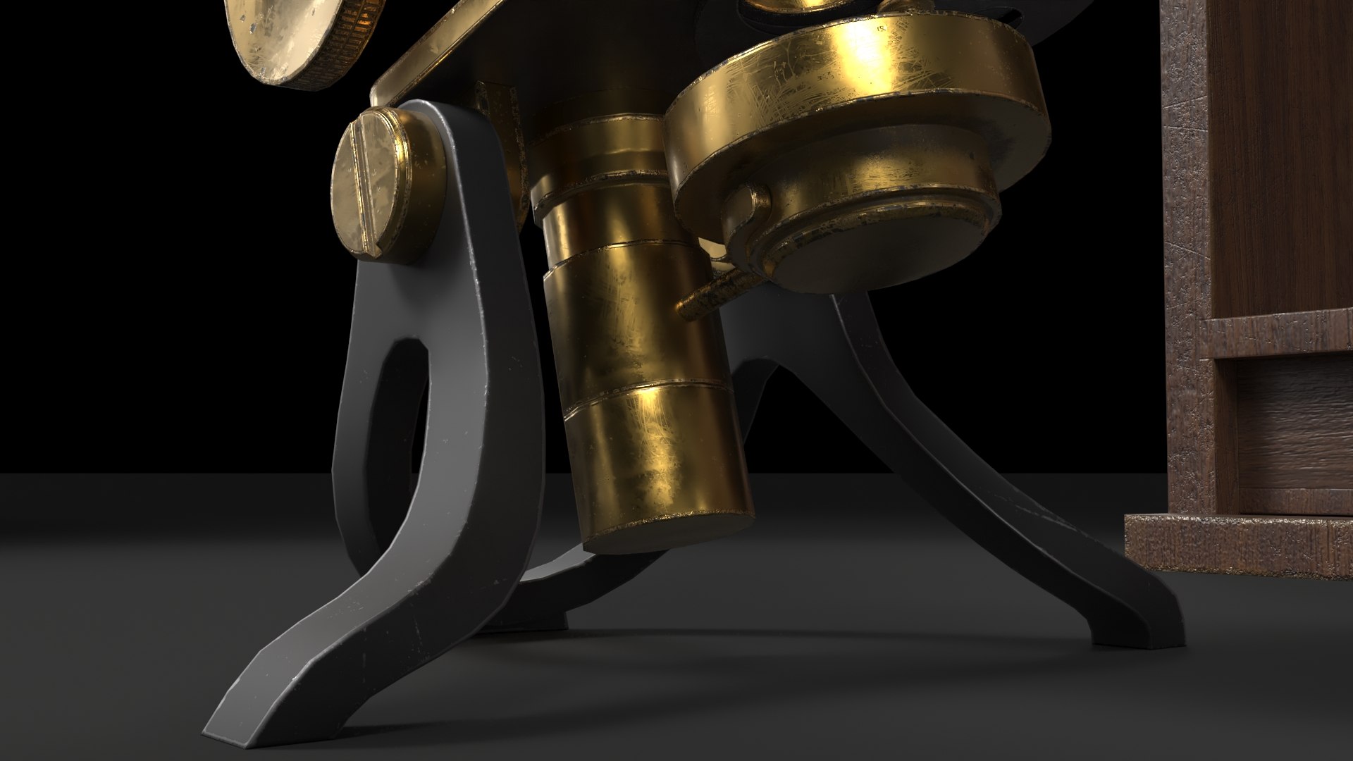 Victorian Era Microscope 3D - TurboSquid 2245408