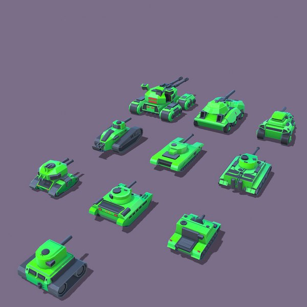 Stylized tanks pack 3D - TurboSquid 1608683