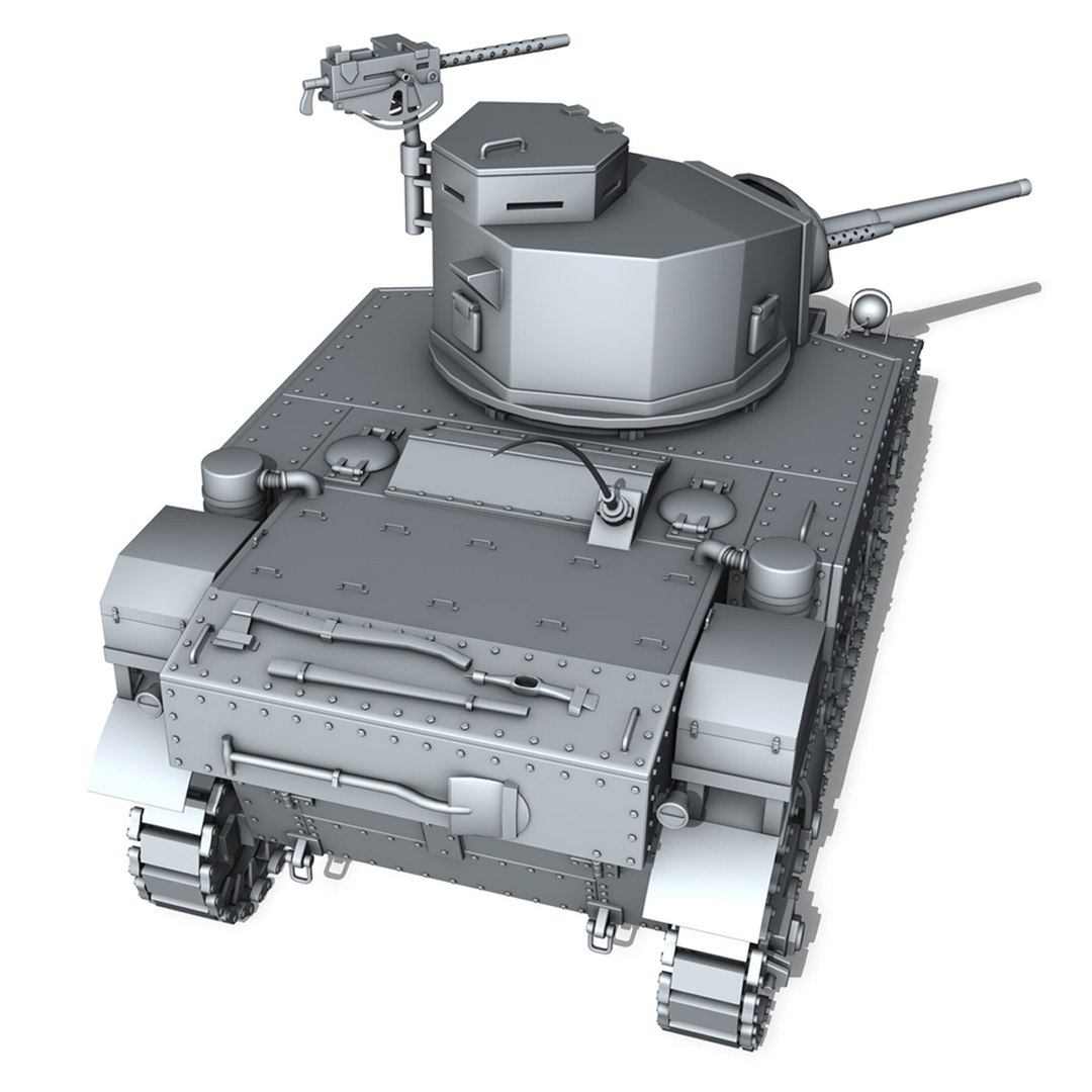 - M3 Stuart Light Tank 3d Model