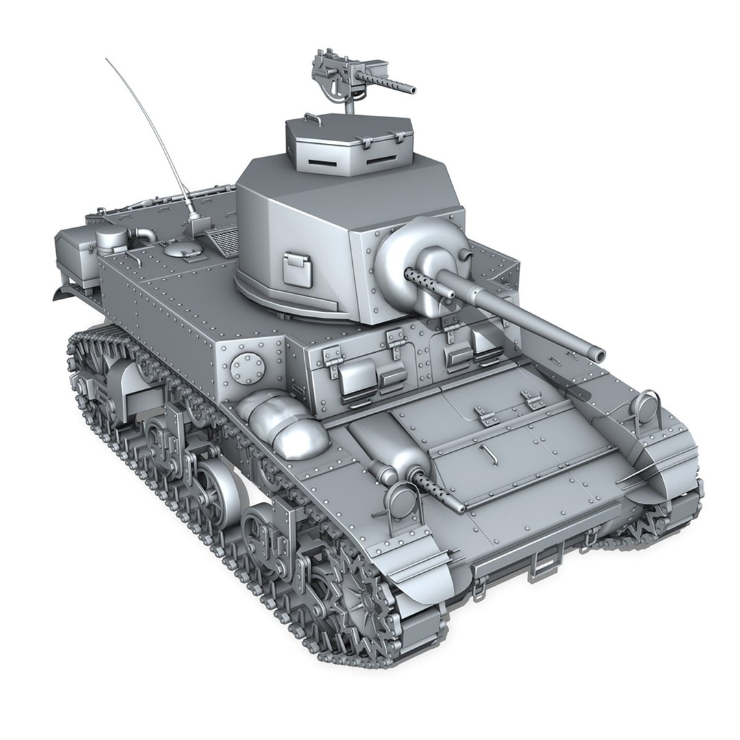 - M3 Stuart Light Tank 3d Model
