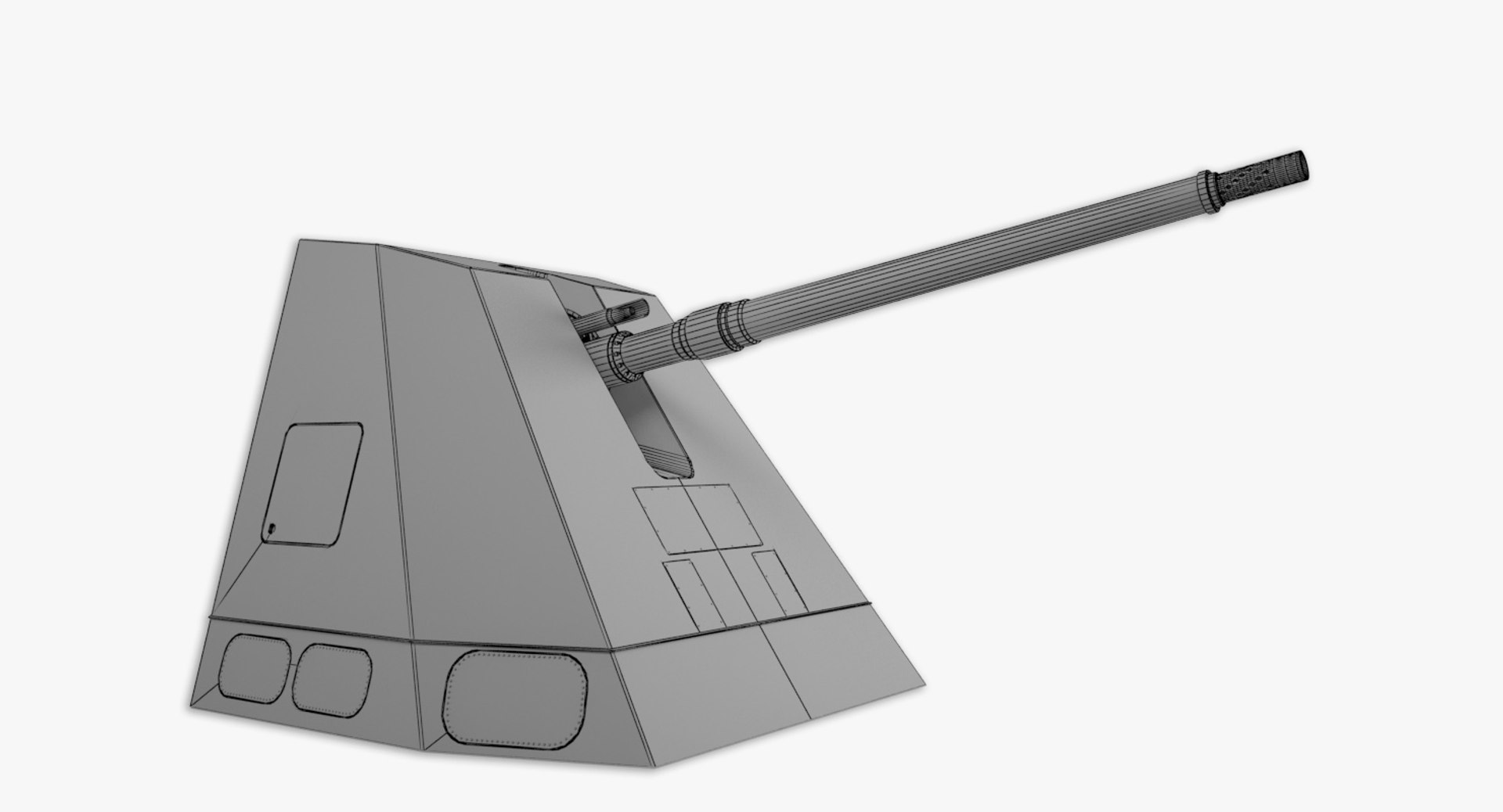 127mm 64 vulcano - 3d 3ds