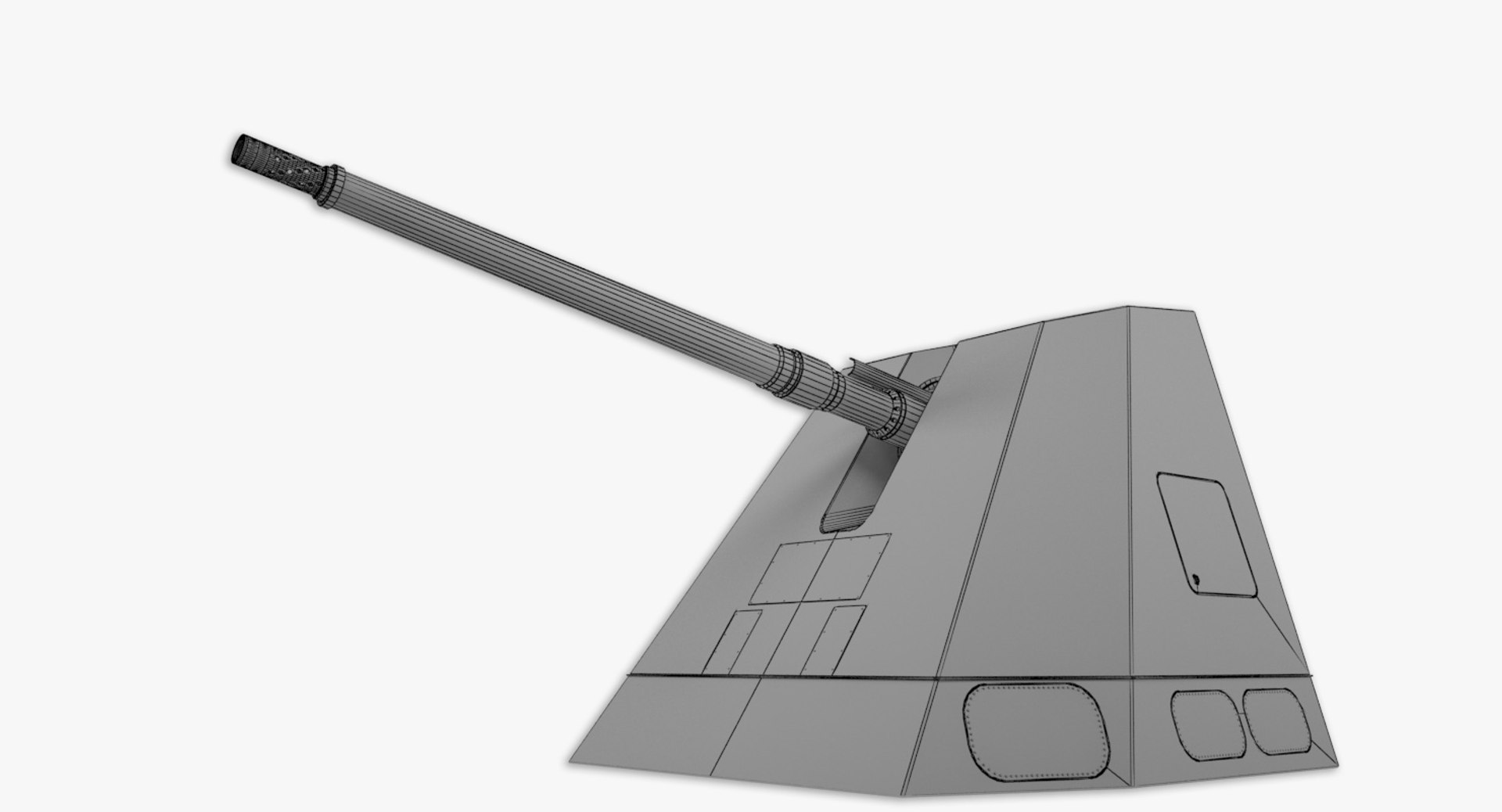 127mm 64 vulcano - 3d 3ds