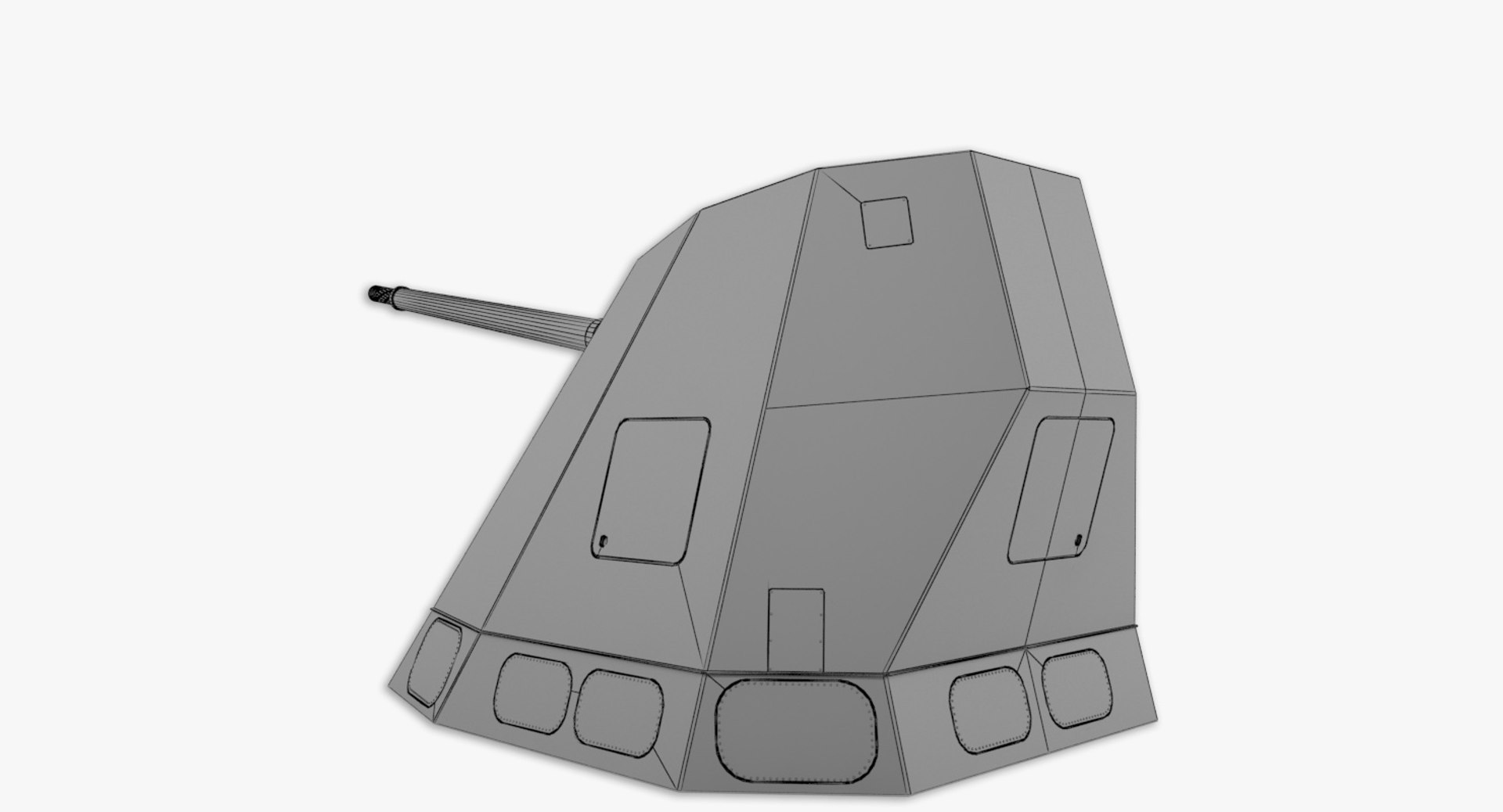 127mm 64 vulcano - 3d 3ds